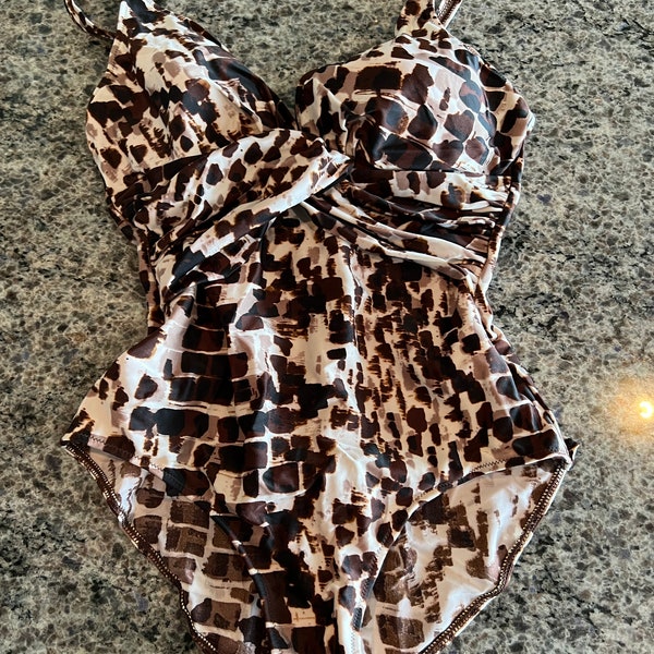 Brown Swimsuit - Etsy