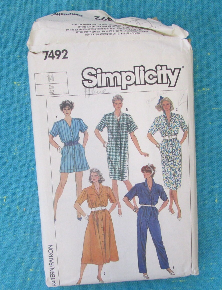 Simplicity 7492 - Etsy Simplicity 7492 - Etsy