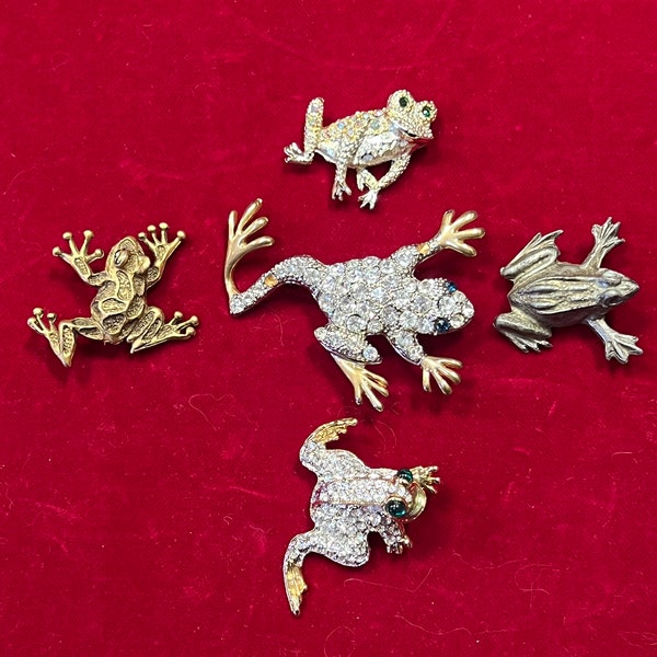 Frog Brooch - Etsy
