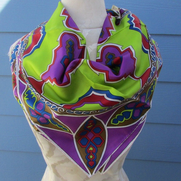 Lime Green Scarf - Etsy