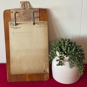 Antique 1920's Striped Wood Arch File Clipboard by AFCO With Yawman and ...