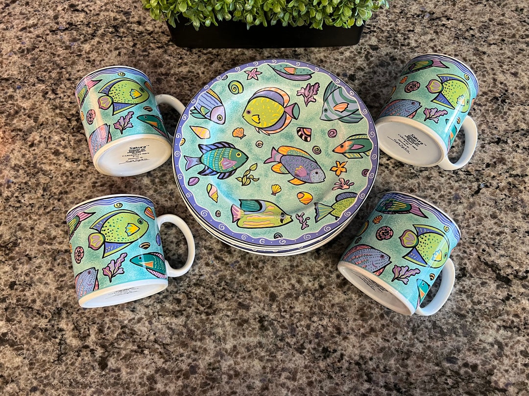 Vintage 1996 Sue Zipkin for Sakura caribbean Wave - Etsy