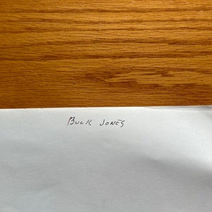 1930's Buck Jones With Silver His Horse Black and White Movie Photo ...