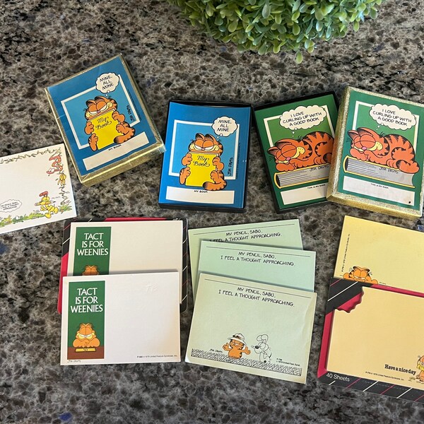 Garfield Sticky Note - Etsy