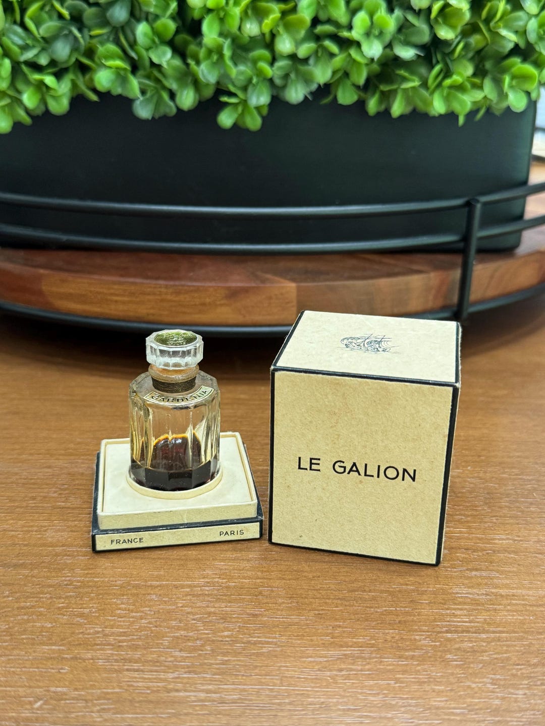 RARE Vintage Le Galion France Paris GARDENIA Miniature Perfume 1/3 Oz ...