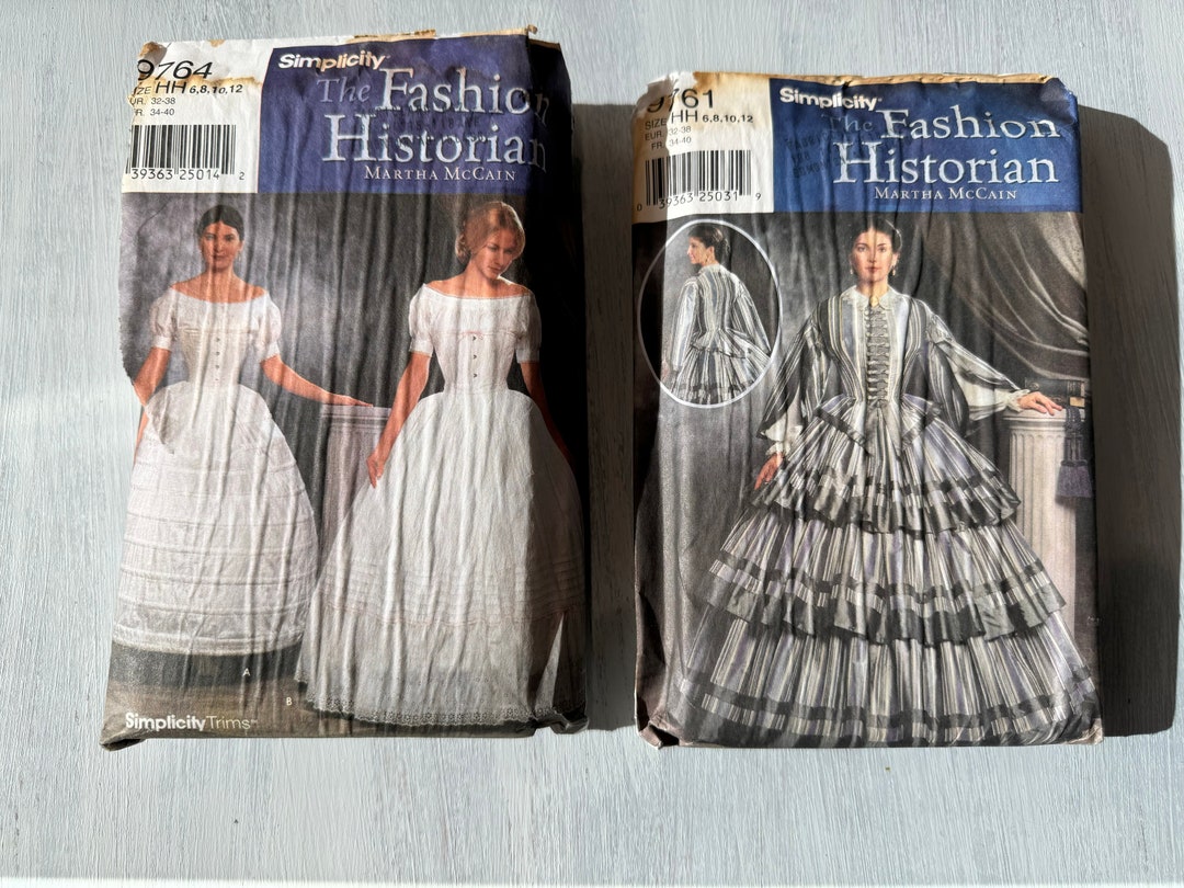 U CHOOSE Simplicity Sewing Pattern 9761 OR 9764 Fashion Historian ...