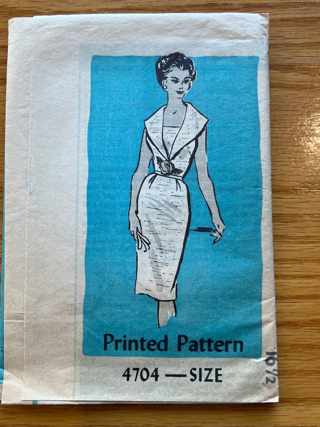 RARE 1960'S Anne Adams Printed Pattern Mail Order Sewing Pattern 4704 ...