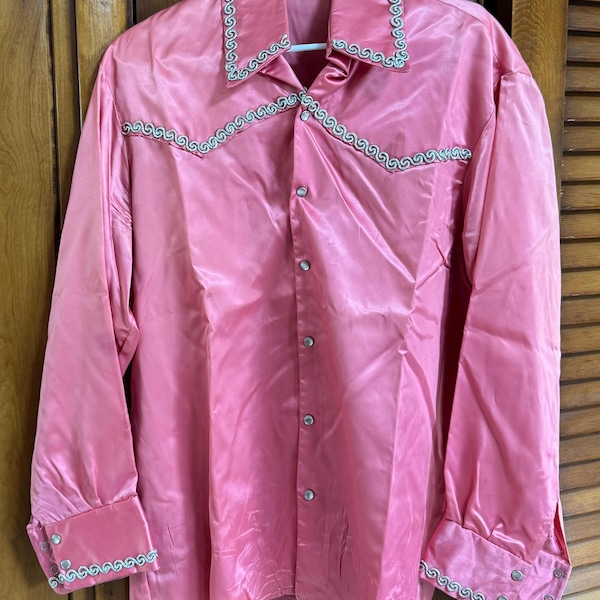 Mens Satin Dance Shirt - Etsy
