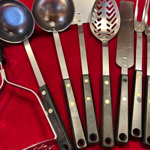 Vintage Stainless EKCO Forge Kitchen Utensils W/composite Handle U CHOOSE Ladle, Fork, Solid ...
