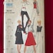 60's Vogue 8252 Sewing Pattern Misses MOD Crop Fitted Vest, Pants, Mini ...