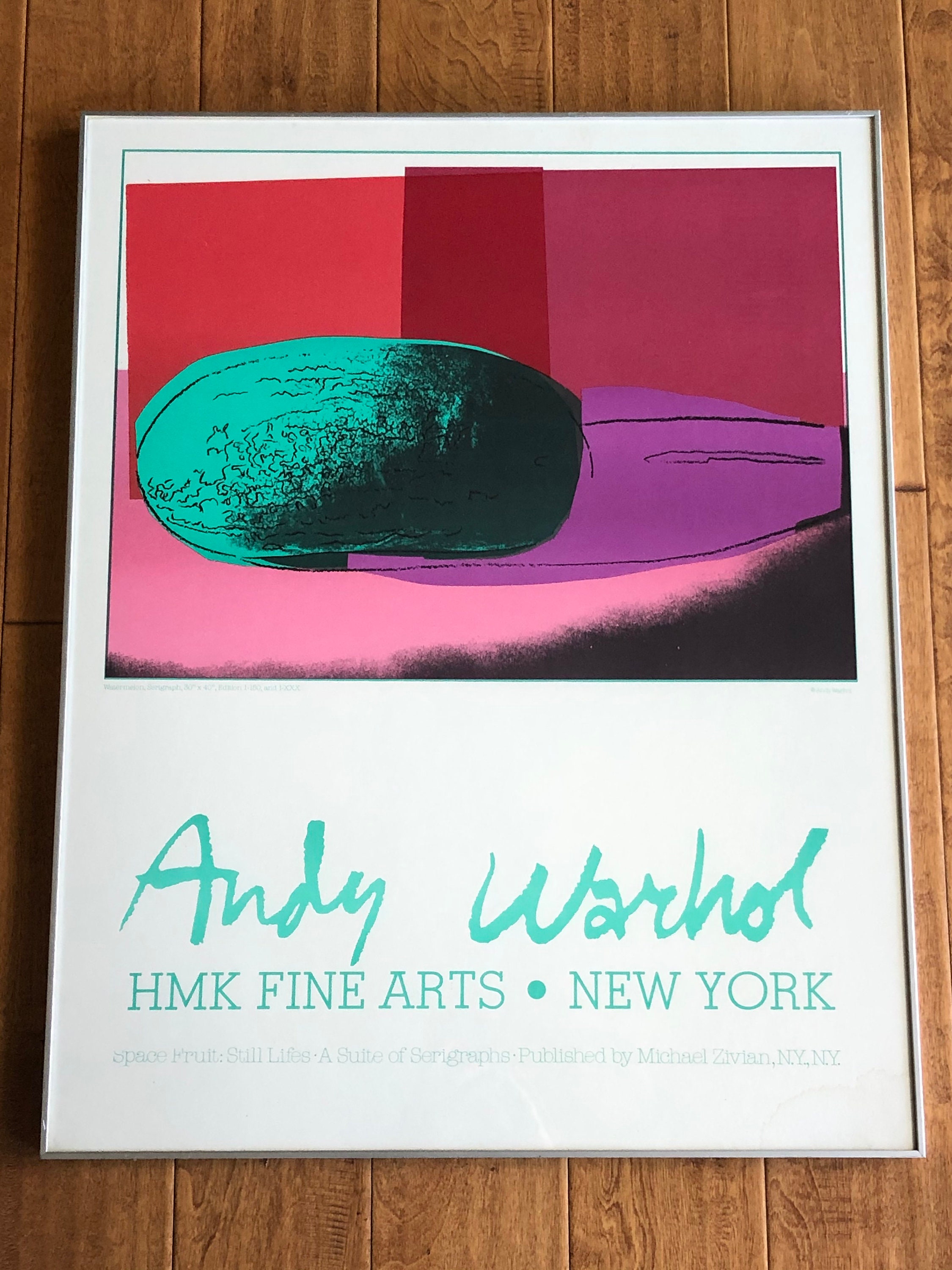 RARE 1979 Framed Andy Warhol Watermelon Serigraph Edition 1 RARE 1979 Framed Andy Warhol Watermelon Serigraph Edition 1