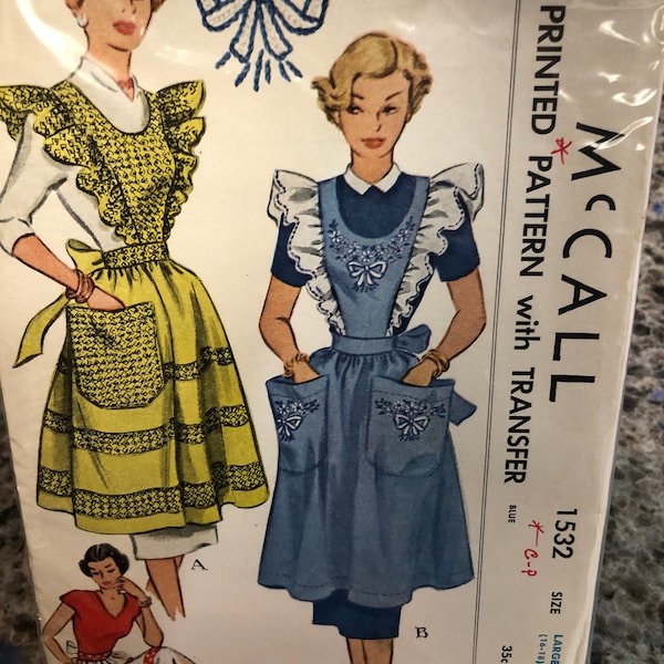 1950s Apron Pattern - Etsy