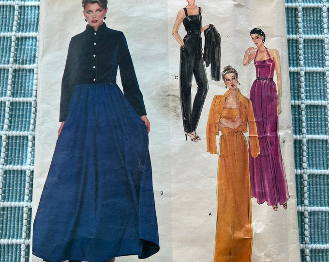 1980's Vogue American Designer Sewing Pattern 2336 EDITH HEAD Misses ...