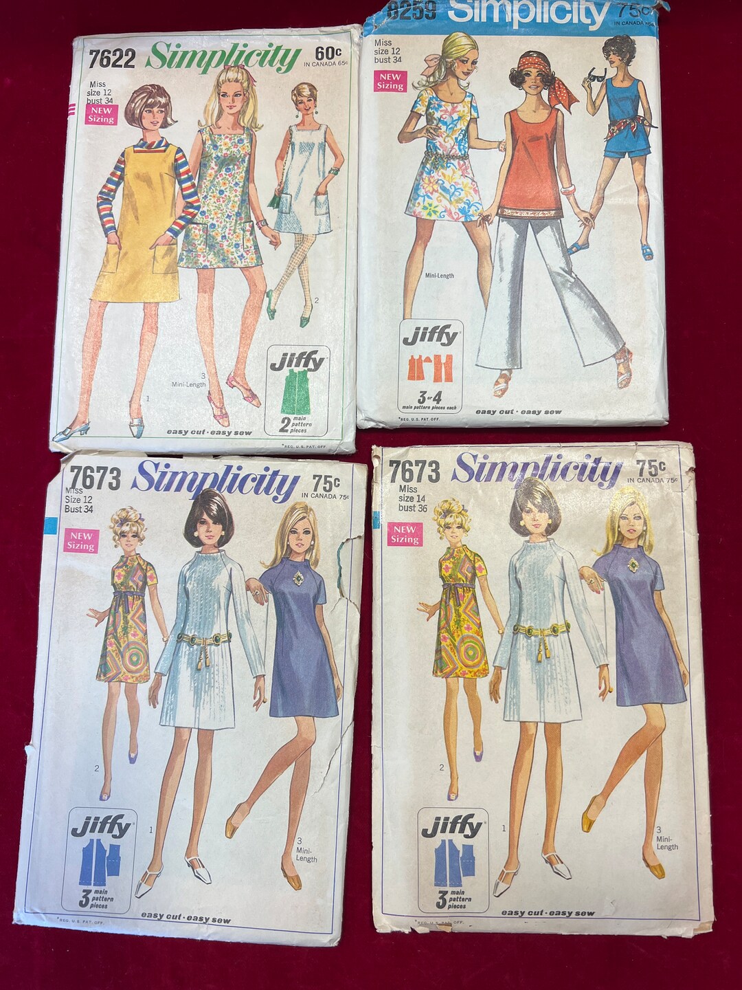 U CHOOSE Simplicity Jiffy Sewing Pattern 8259, 7622, or 7673 Misses ...