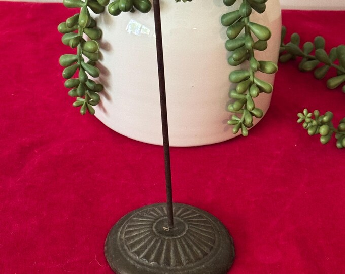 Antique Metal Receipt Spike Holder Spindle 6 1/2" Tall NO 351- Vintage ...