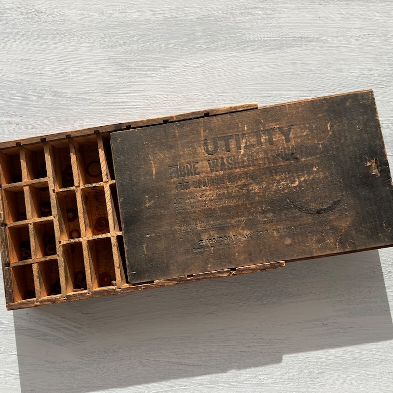 Antique Wood Box - Etsy