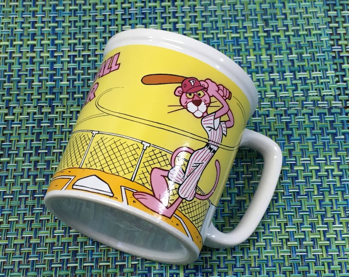 RARE 1982 Pink Panther Baseball Fever Ceramic Coffee by Royal Orleans ...
