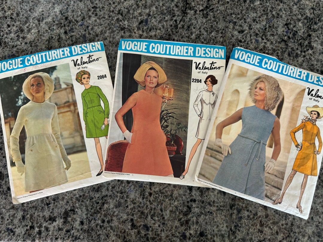 U CHOOSE- 1960s Vogue Paris Original VALENTINO Sewing Pattern 2064 ...