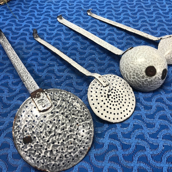 Antique Enamelware - Etsy