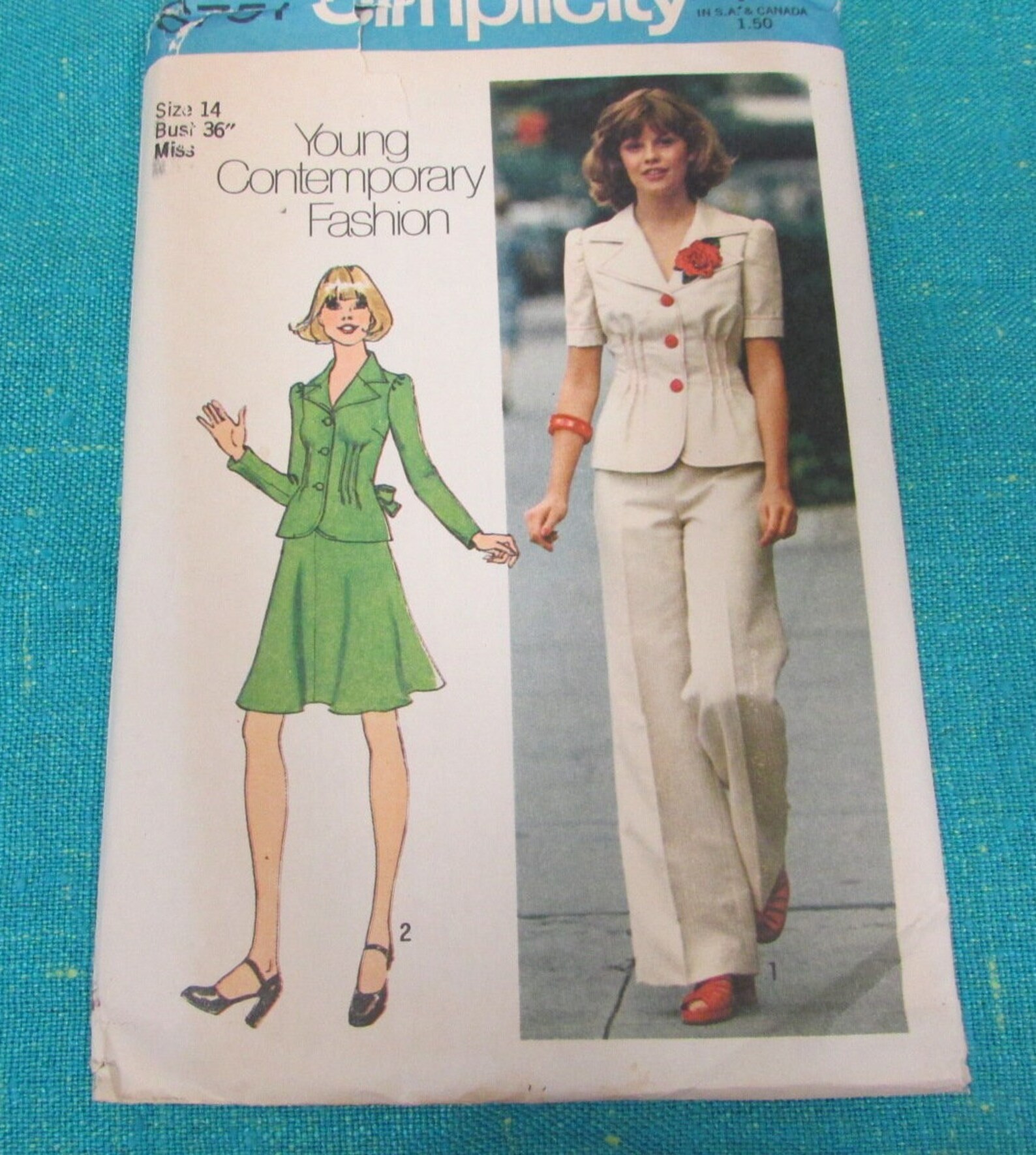 RARE 1974 Simplicity Sewing Pattern 6751 Misses Young Fashion - Etsy