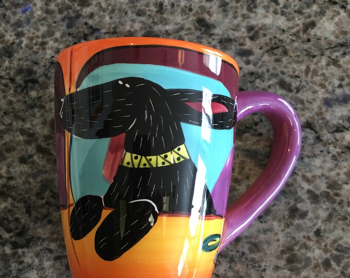 Mary Naylor Designs Dog Ceramic Coffee Mug Dog Hanging Out of Car ...
