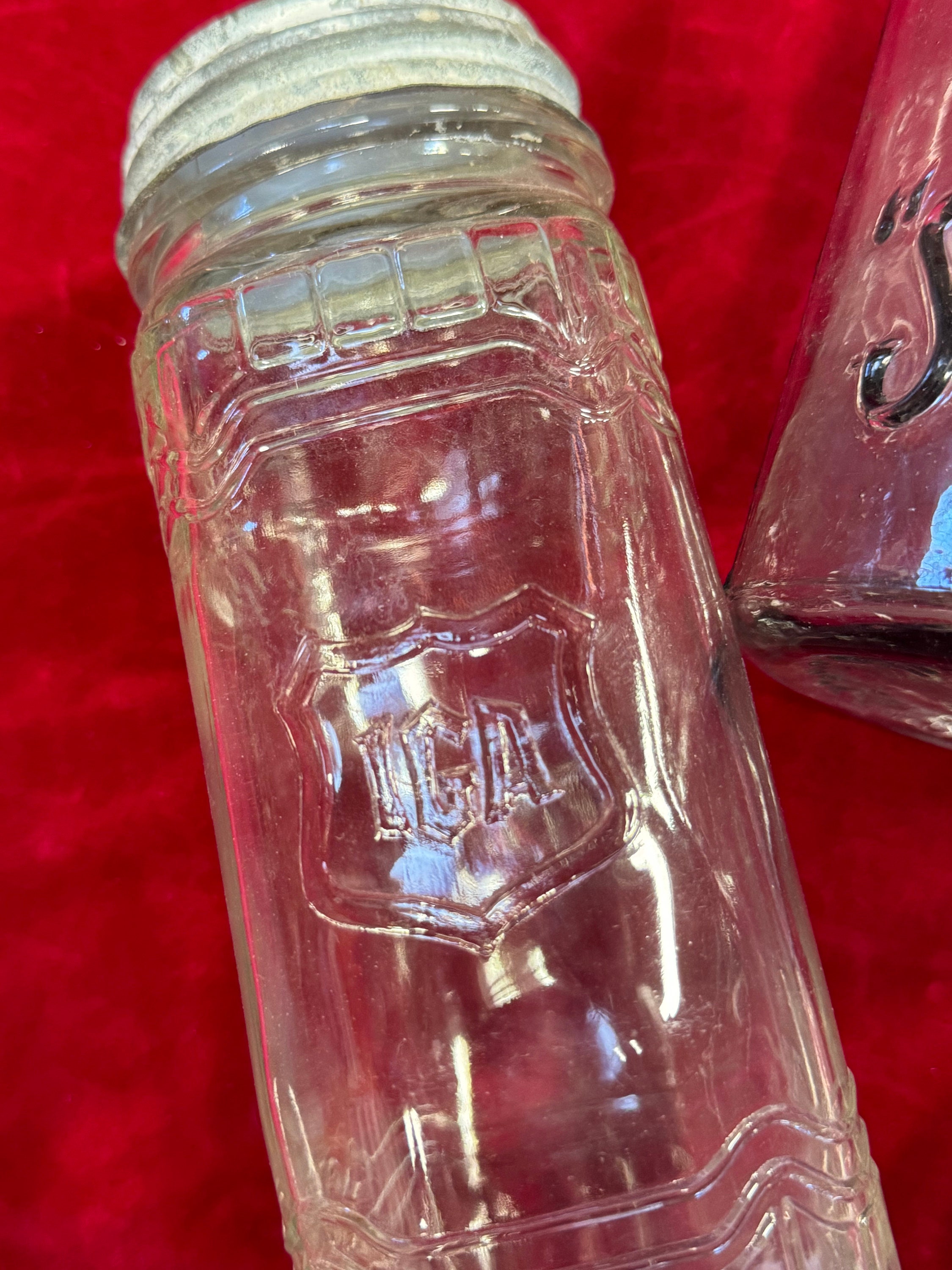 RARE Antique Lot of Canning Jars With Metal Lids~ KERR "self Sealing ...