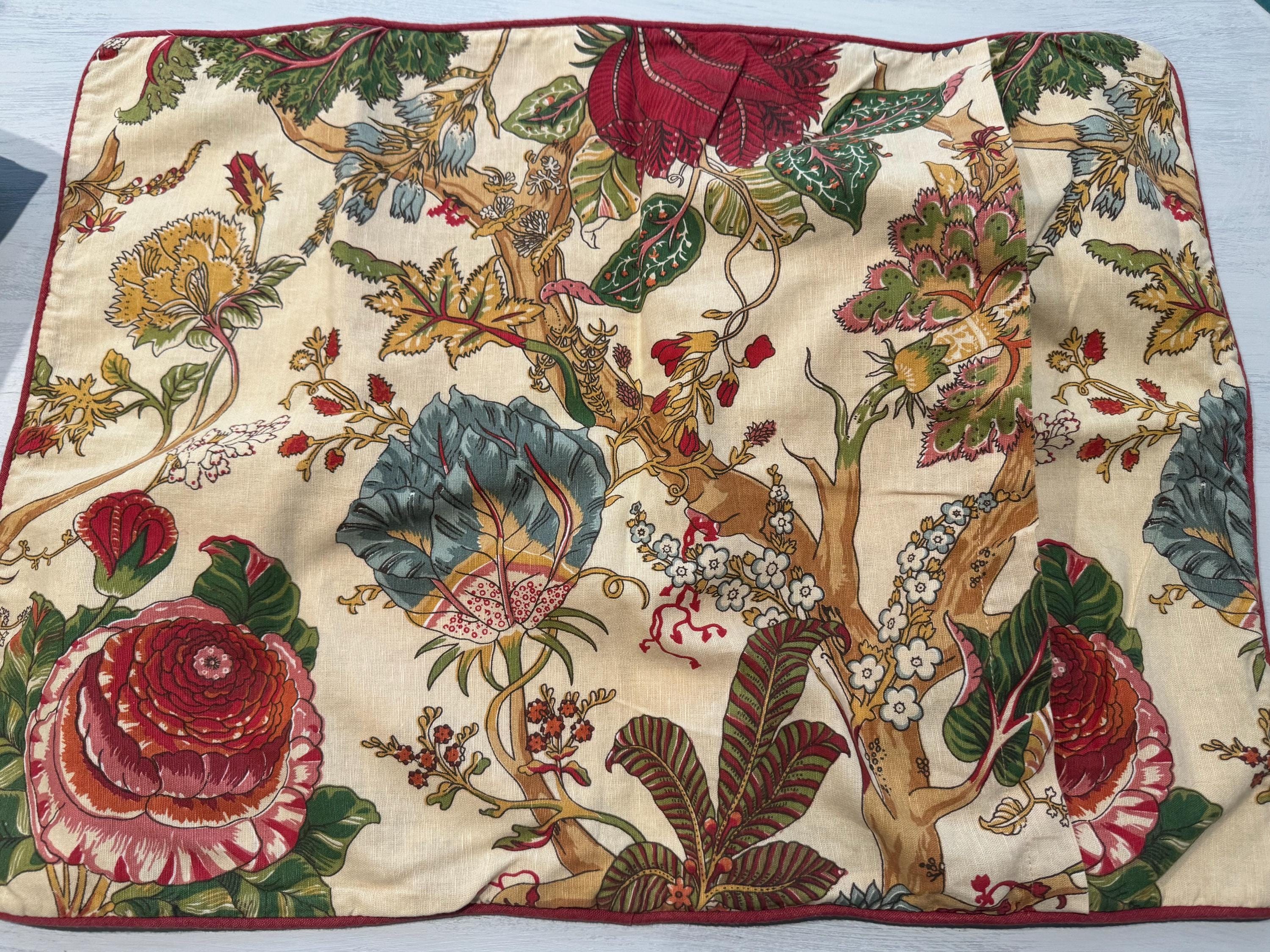 Pottery Barn “wells Palampore” Jacobean Floral Pattern Euro Pillow Sham ...