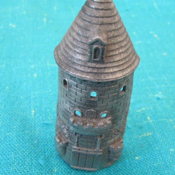 Pewter Castle Figurine - Etsy