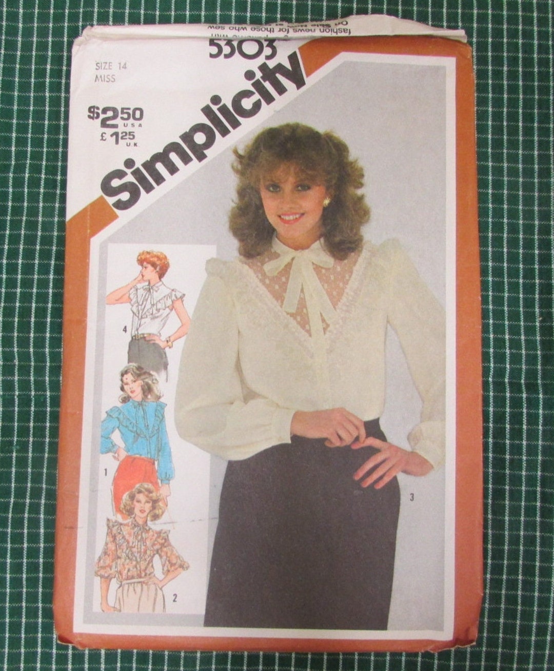 1981 Simplicity Sewing Pattern 5303 Misses Ruffled Button - Etsy