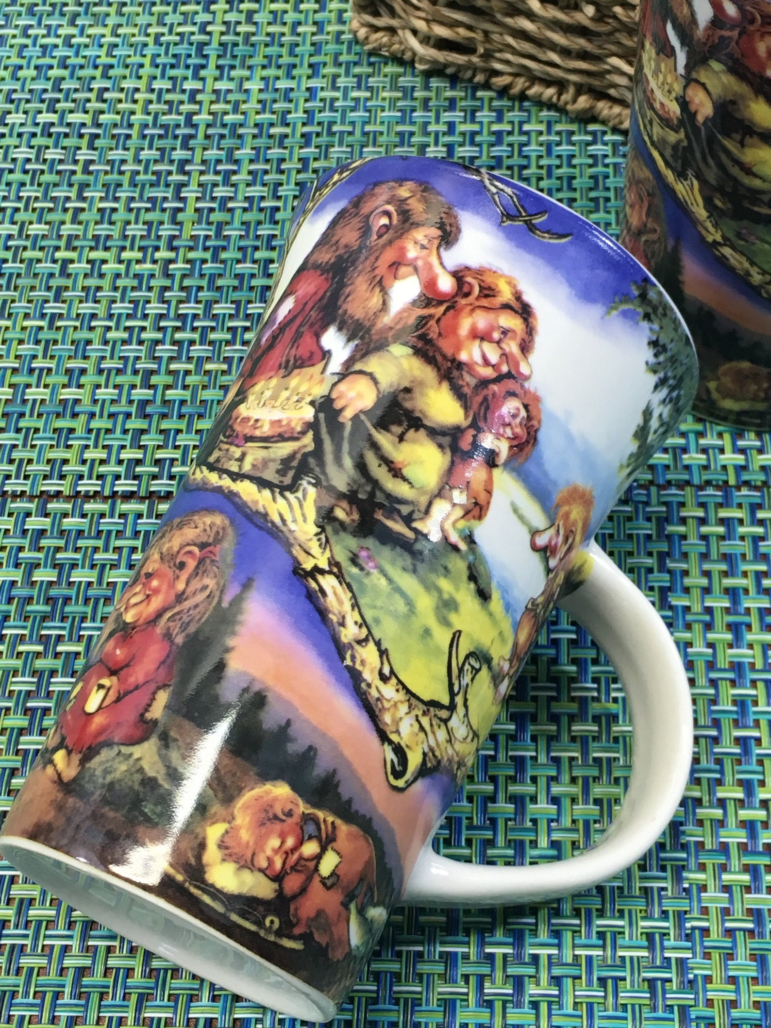 Set of 2 Trolls of Norway Large Ceramic Coffee Mug Nord | Etsy