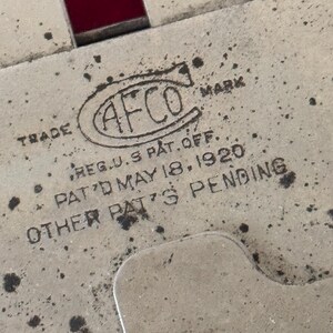 Antique 1920's Striped Wood Arch File Clipboard by AFCO With Yawman and ...