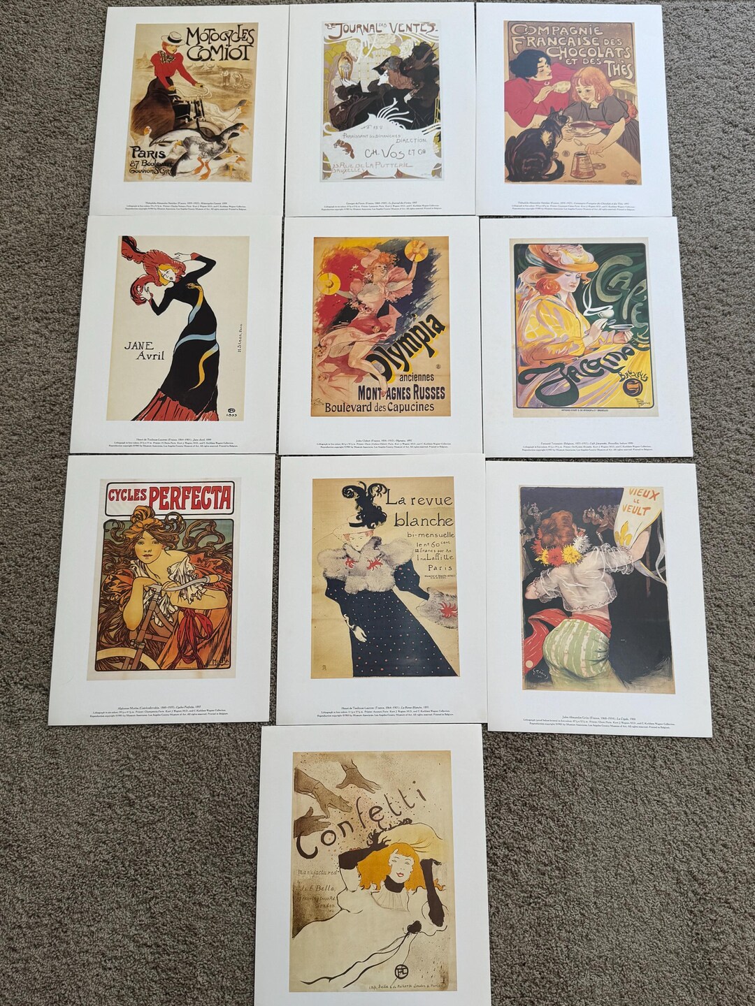 Belle Epoque Poster Prints Famous Artists 11" X 14"~ Toulouse-lautrec ...