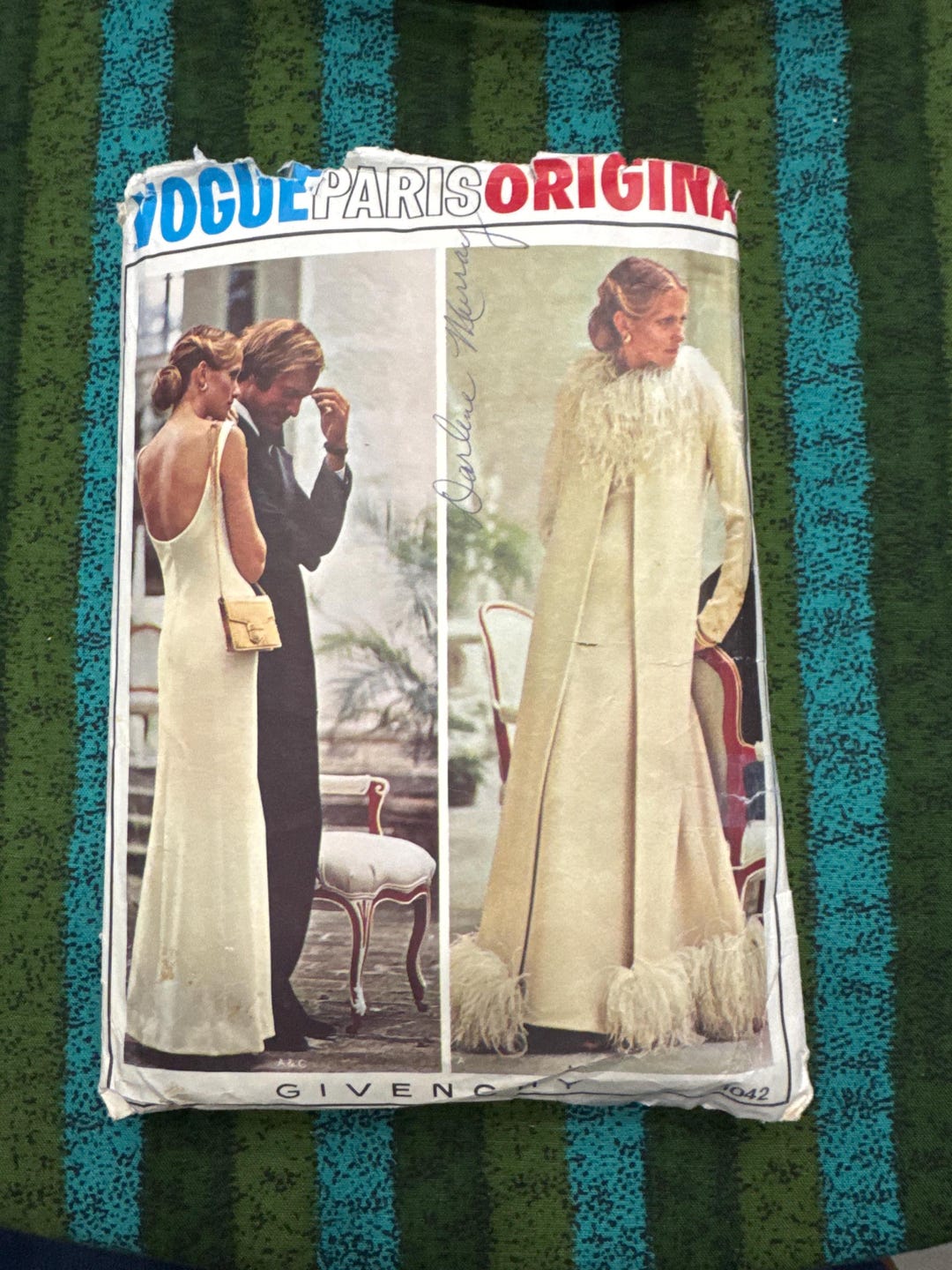 1970's Vogue Paris Original Sewing Pattern 1042 Givenchy Misses Long or ...