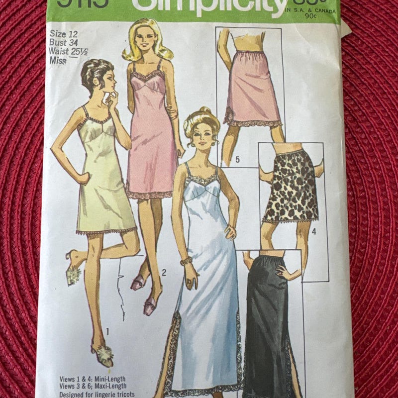 Full Slip Pattern - Etsy