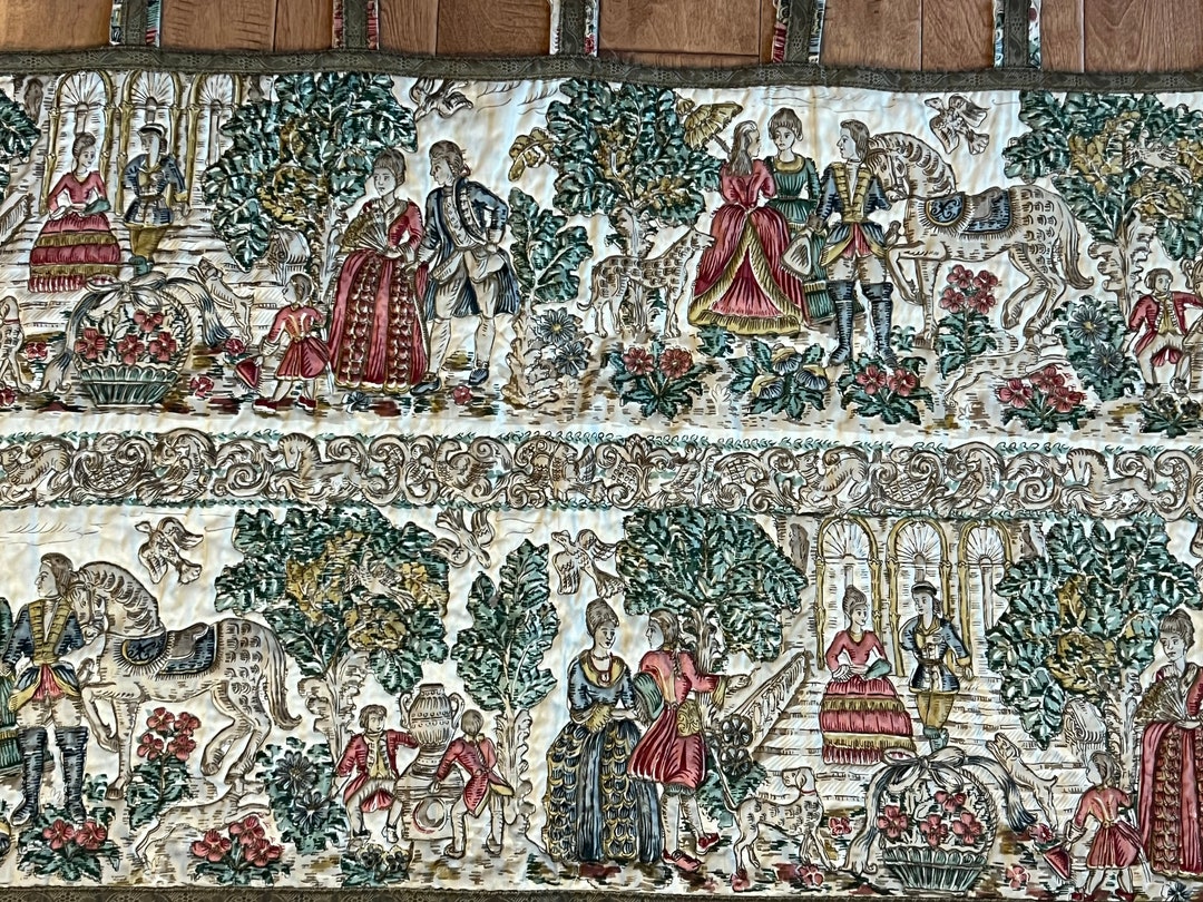 French Fragonard Courting Couples Reproduction Tapestry Wallhanging ...