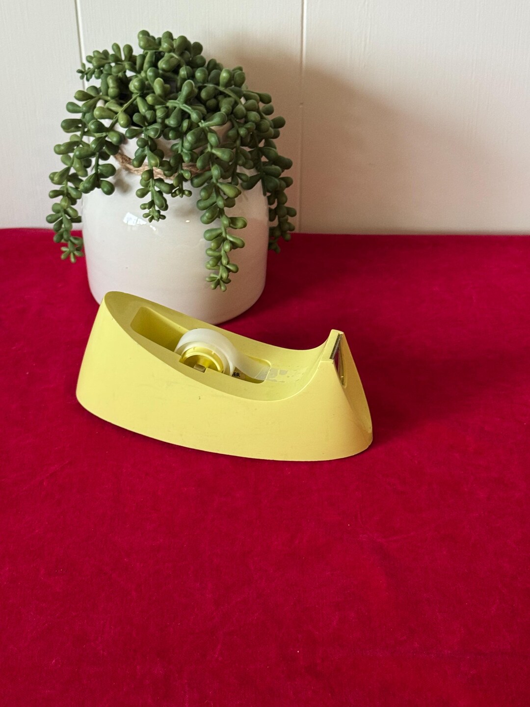 Vintage 1960/70's Soft Yellow 3M Tape Dispenser by Scotch C-15 ~ 1970s ...