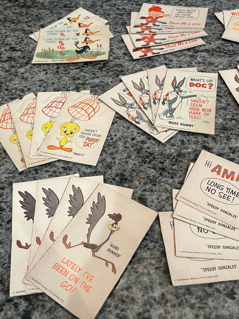 1960’s Post Cereal Warner Bros Cartoons Postcard ~ Wile E Coyote, Bugs ...