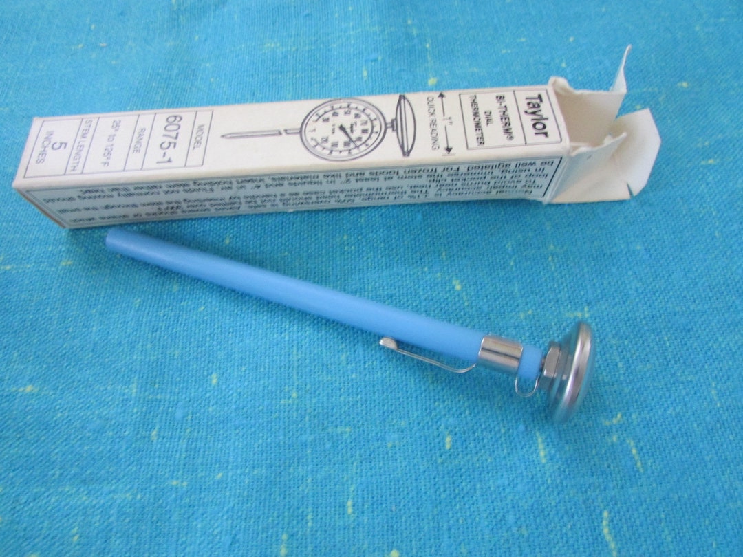 Antique TAYLOR BI-THERM 1 Quick Reading Thermometer 6075-1, Stem Length ...