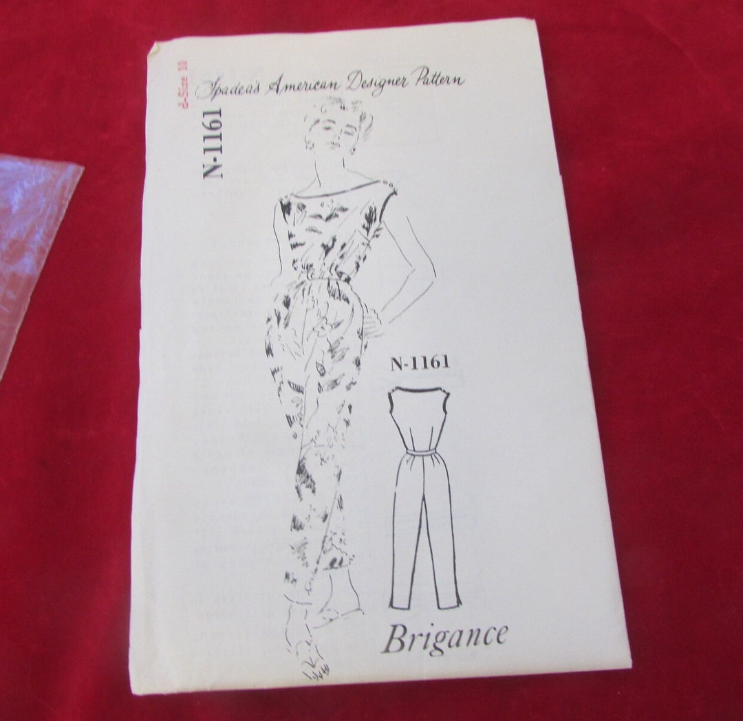 Spadea N -1161 Sewing Pattern RARE 1960s BRIGANCE Sleeveless Summer ...