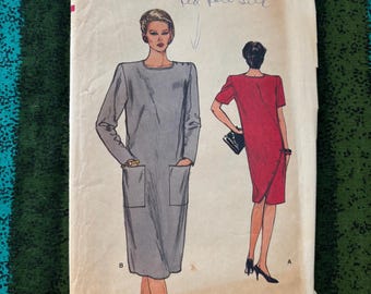 1989 Very Easy Vogue Sewing Pattern 7660 Misses Loose Fitting Straight ...