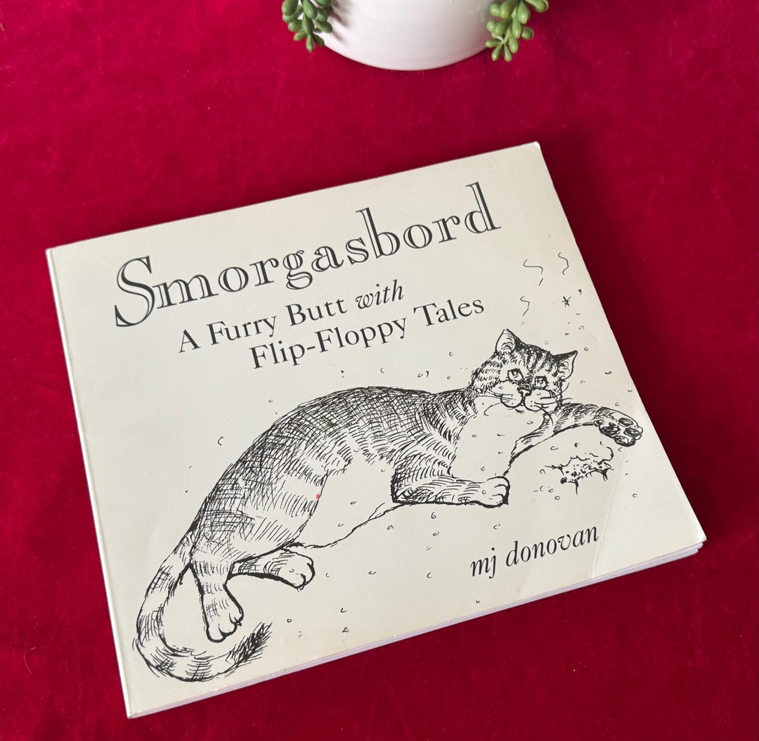 1998 Funny Cat Book "smorgasbord A Furry Butt With Flip-floppy Tales ...