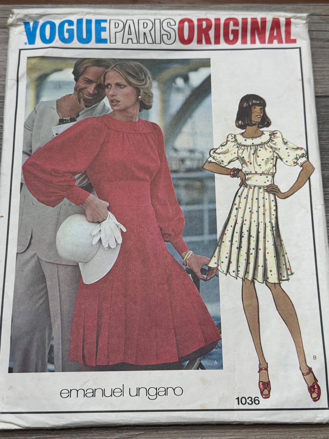 1970’s Vogue Designer Sewing Pattern 1036 EMANUEL UNGARO Misses Raglan ...