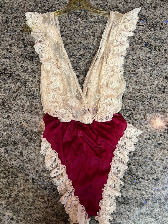 Vintage Lingerie Teddy Sabrina Gem