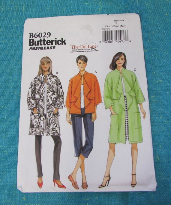 2000s Butterick Sewing Pattern 6029 Misses Loose Fitting - Etsy