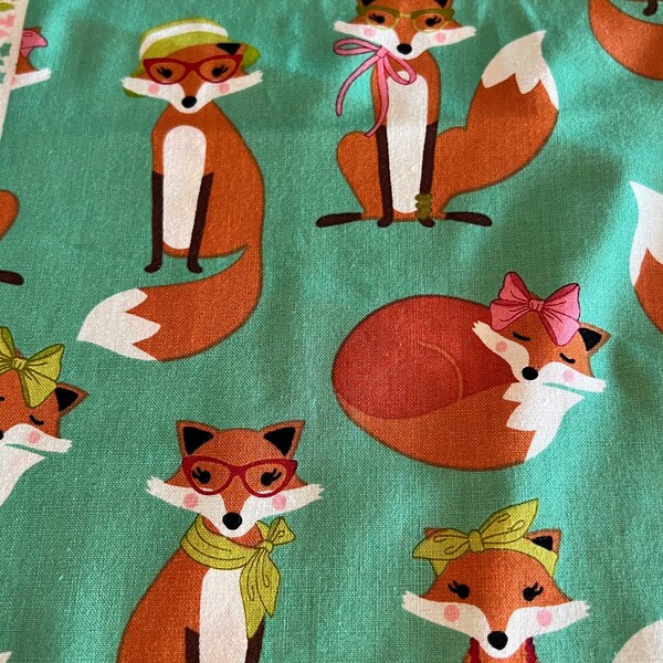 Fox Fabric - Etsy