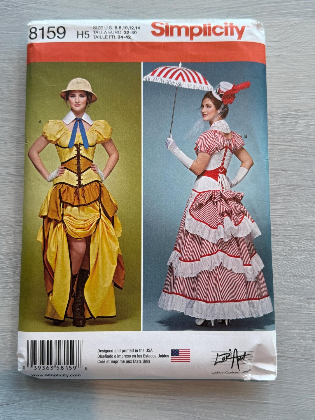 Simplicity Sewing Pattern 8159 Lori Ann Costume Design Misses French ...