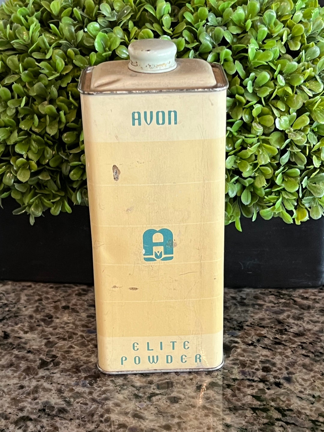 1940’s AVON Elite Powder Tall Tin 8” Tall-vintage, Perfume, Vintage ...