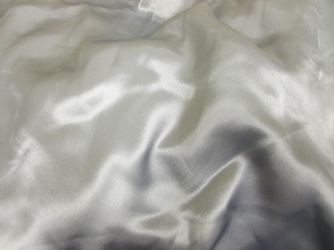 Vintage Solid Grey Gray Silk Fabric 46w X 63l Silk Fabric, Grey Silk ...