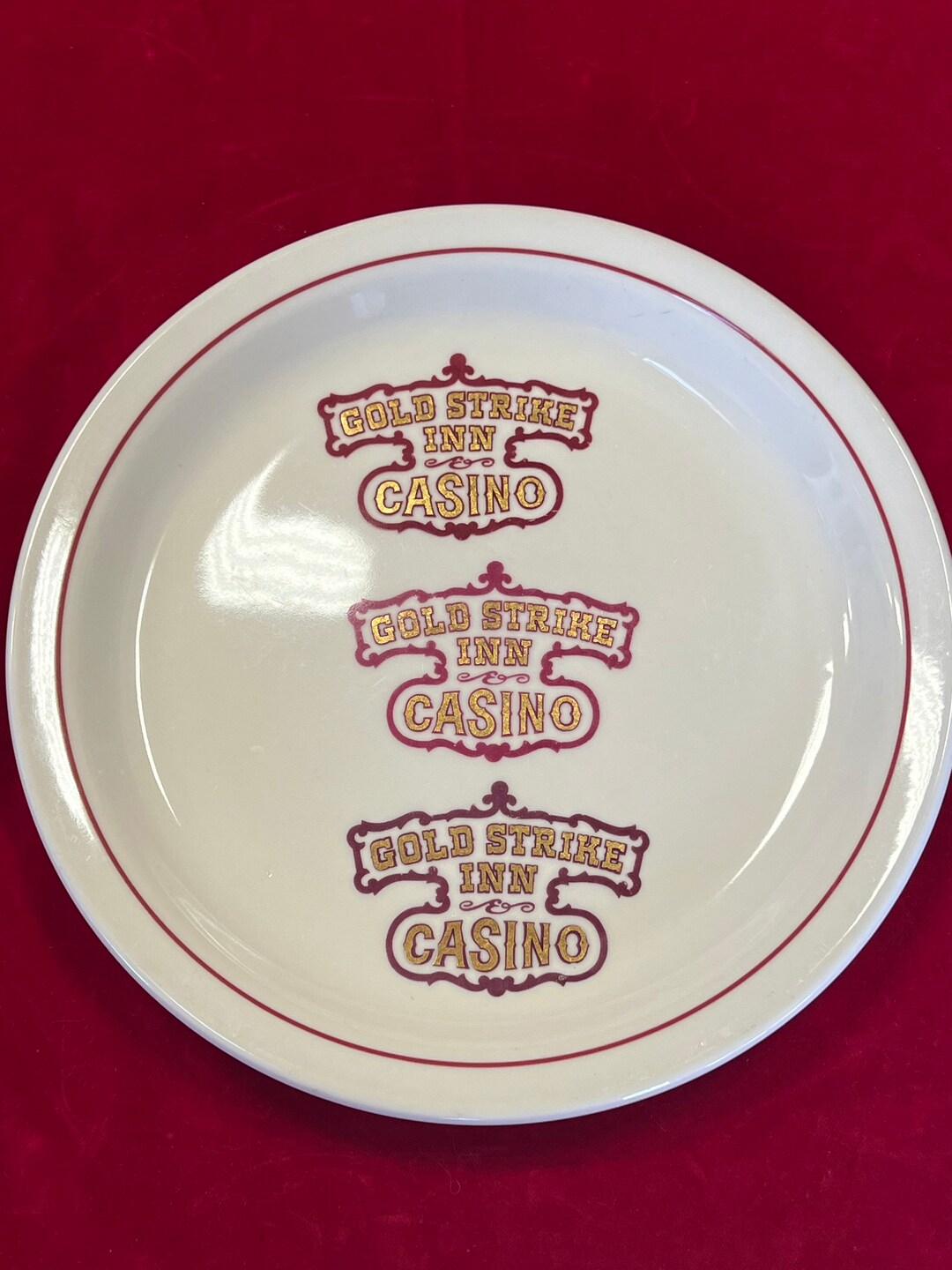Rare Gold Strike Inn Hotel Casino Nevada Restaurant Ware 10 Plate by ...