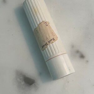 Vintage 1960/70's Tussy Cosmetics Go Ahead Red Lipstick in White Linear ...
